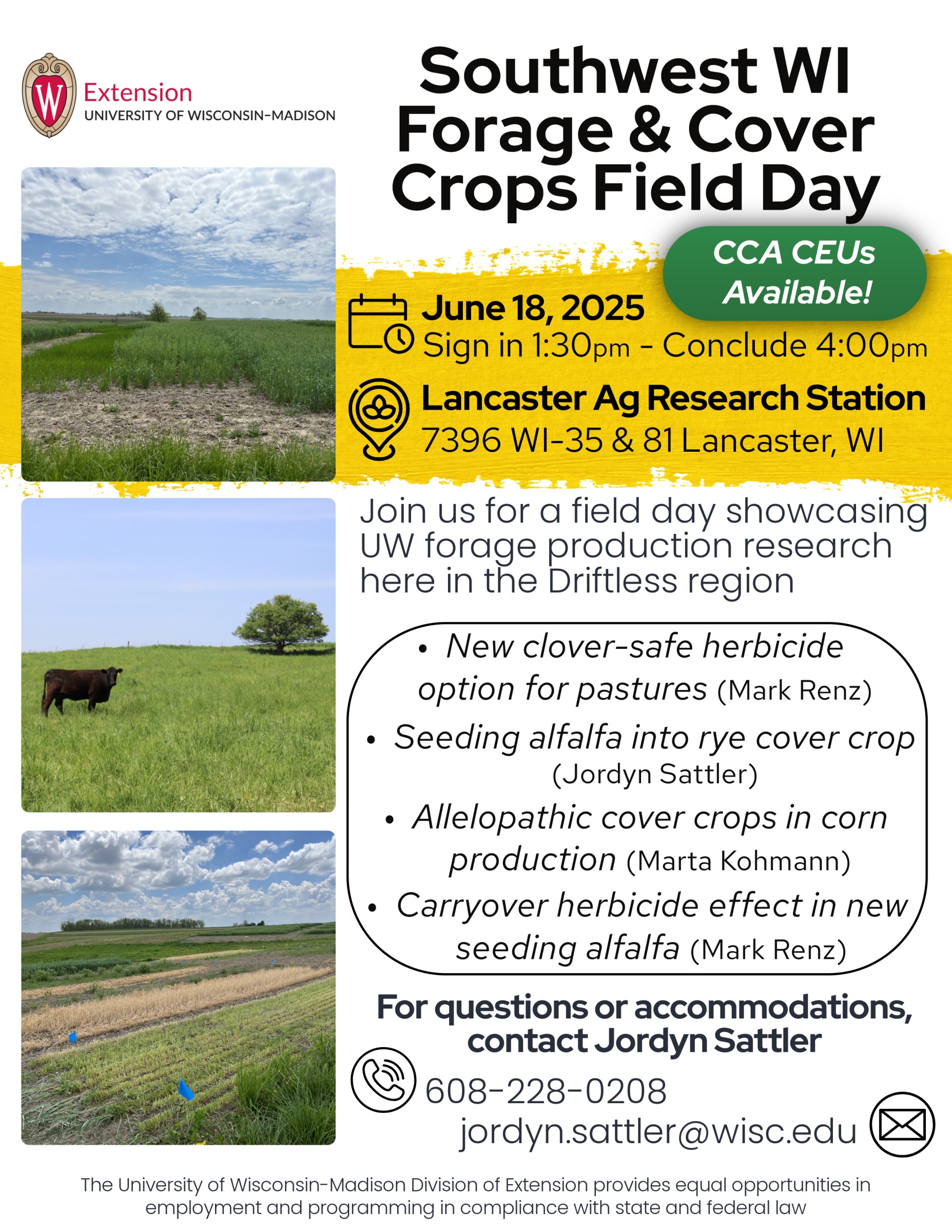Field Day at Lancaster Research Station – Extension Iowa County